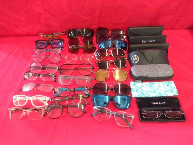 Box of Assorted Glasses and Sunglasses w/ Cases - Sierra Auction ...