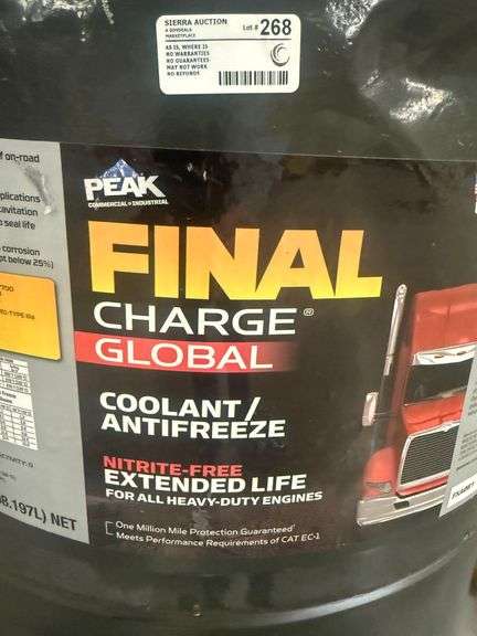 PEAK Final Charge Global Coolant/Antifreeze (55 U.S. GAL.) - Sierra ...