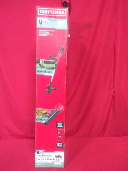 Craftsman V20 Lithium Ion Combo Kit Blower/ Trimmer - Sierra Auction ...