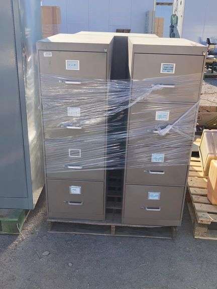 Three metal filing cabinets. - Sierra Auction Management Inc