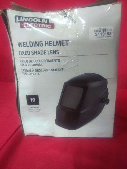 Lincoln Electric Welding Helmet Fixed Shade Lens #10 - Sierra Auction ...