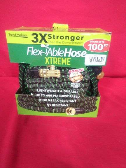Flex Able Hose XTreme (100 FT) Color: Green - Sierra Auction Management Inc