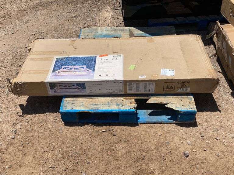 Allen and Roth barn door porch swing. - Sierra Auction Management Inc