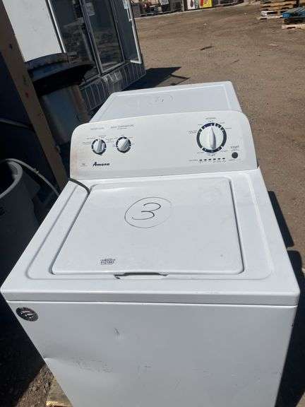 (P) With AMANA Top Load Washing Machine and LG SteamDryer Electric ...