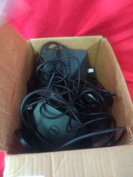 Box With Assorted Dell Dock Adapter - Sierra Auction Management Inc