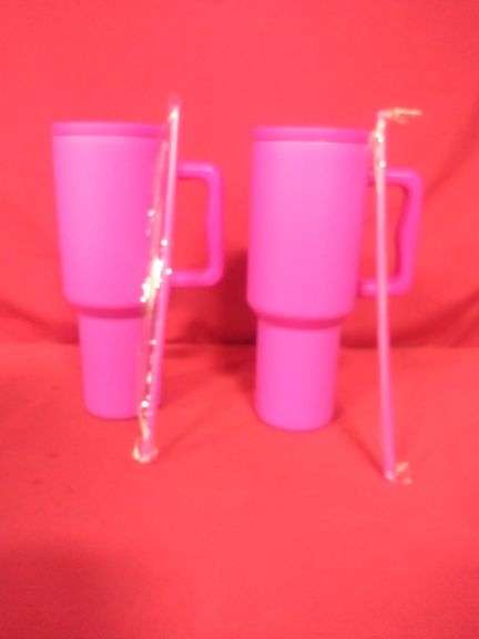 Box Of Stainless Steel Tumbler Cups With Straw Color: Pink - Sierra ...