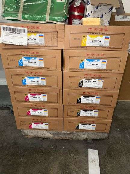 (12) Cases 4-Pack of Misc Sheetfel Ink Premium Ecolon Printing Paint ...