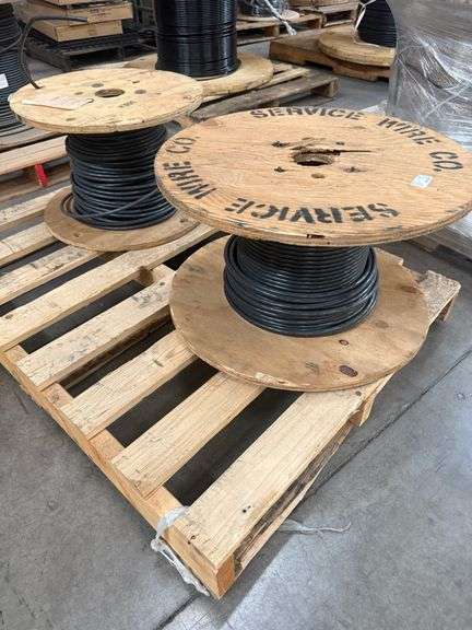 (P) With (2) Misc Electrical Wire Spools - Sierra Auction Management Inc