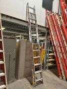 Werner 24 ft. H Aluminum Extension Ladder Type II 225 lb. capacity ...
