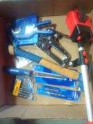 Box of Assorted Tools Included Kobalt 3pc Wood Chisel Set, Johnson ...