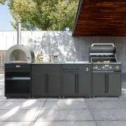 THOR Outdoor Kitchen Included Storage Service Cart Model MK04SB, Sink Base Cabinet Model MK04SB ...