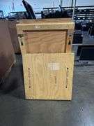 Wooden Crate With Assorted Flatscreen Monitors (Stands Not Included ...