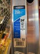 Werner 24 ft. H Aluminum Extension Ladder Type II 225 lb. capacity ...