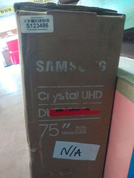Samsung Crystal UHD DU7200D 75" (Condition unknown) - Sierra Auction ...