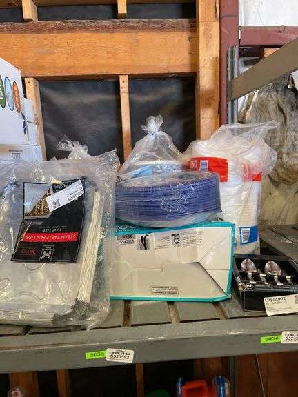 Non-Consumable Household Goods (Paper Plates, 13Gal Trash Bags ...