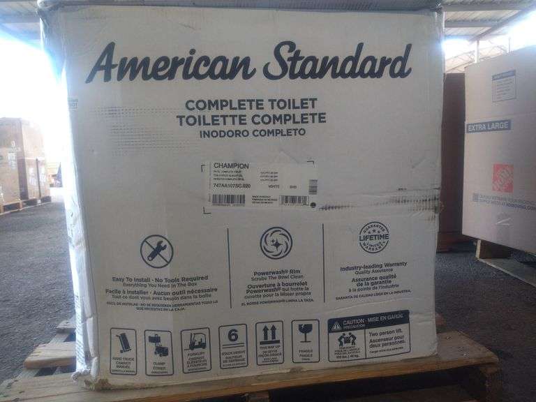 American Standard Complete Toilet White - Sierra Auction Management Inc