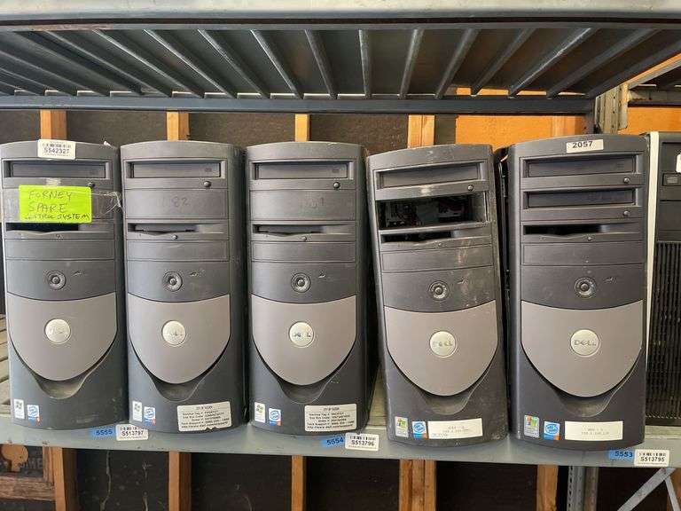 (5 Qty) Dell OptiPlex GX280/GX260 Towers - Sierra Auction Management Inc