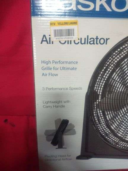 Lasko Air Circulator - Sierra Auction Management Inc