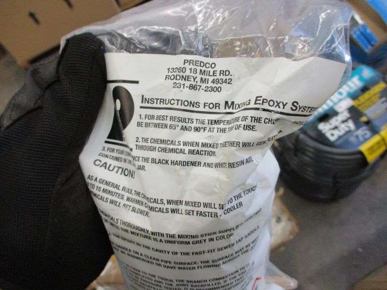 Box With Approx. (30) PREDCO Mixing Epoxy System - Sierra Auction ...