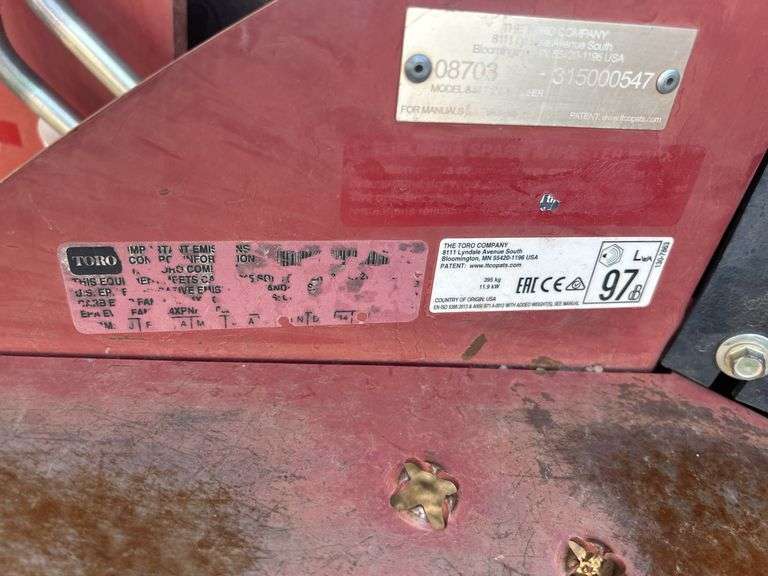 2015 Toro Sand Pro 3040-08703 Bunker Rake - Sierra Auction Management Inc