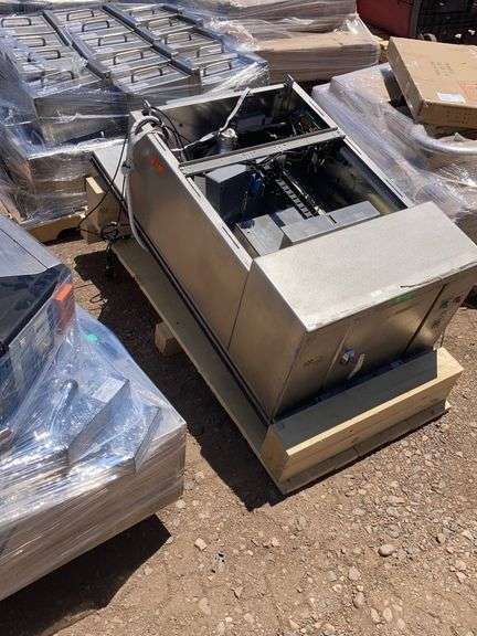 6P) Assorted metal transit bus fare boxes, money boxes and vault ...