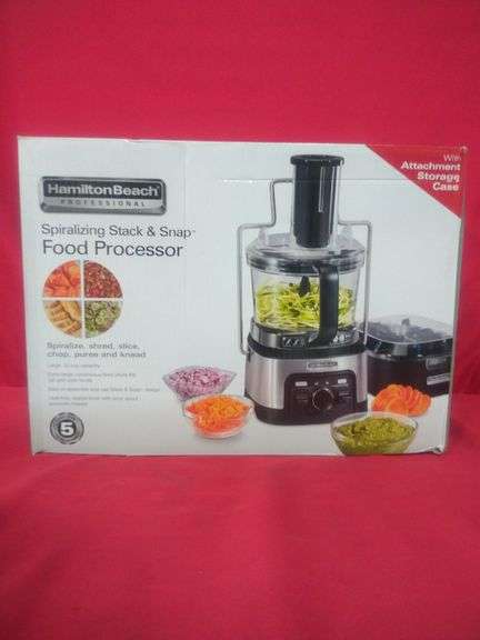 Hamilton Beach Professional Spiraling Stack & Snap Food Processor - Sierra Auction Management Inc