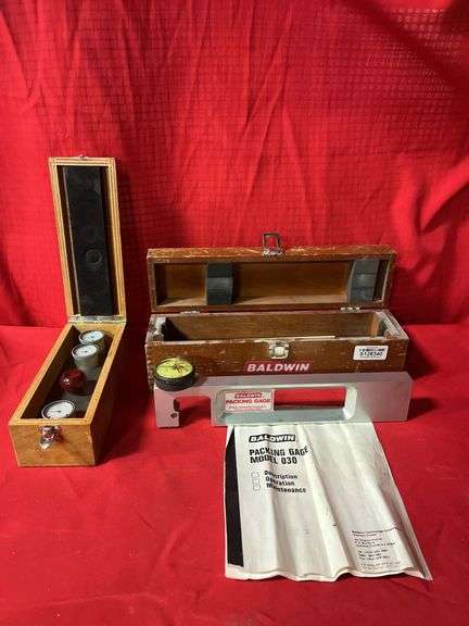 (2) Baldwin Packing Gage Model#030 and Unknown Brand Germany Gages ...