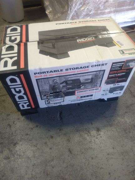 Ridgid Portable Storage Chest - Sierra Auction Management Inc