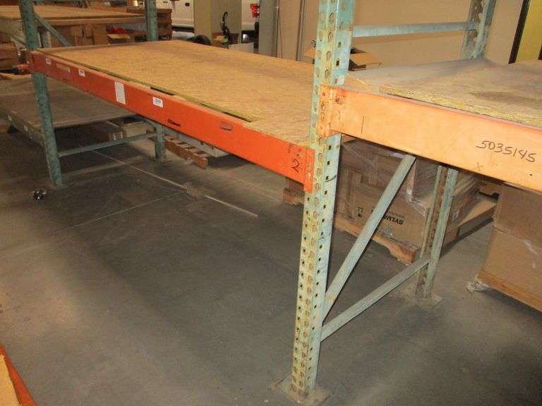 3-Section of Pallet Racking Including- (4) Uprights and (20) Beams ...