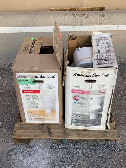 (2) American standard toilet bowls. - Sierra Auction Management Inc