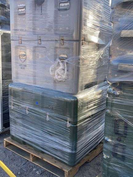(3) Military style hard plastic cargo containers. - Sierra Auction ...