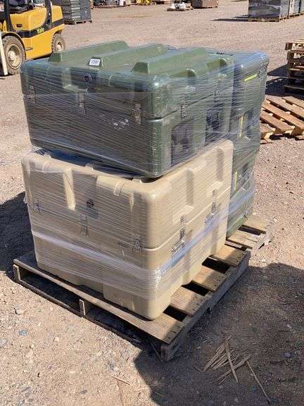 (3) military style hard plastic cargo containers. - Sierra Auction ...