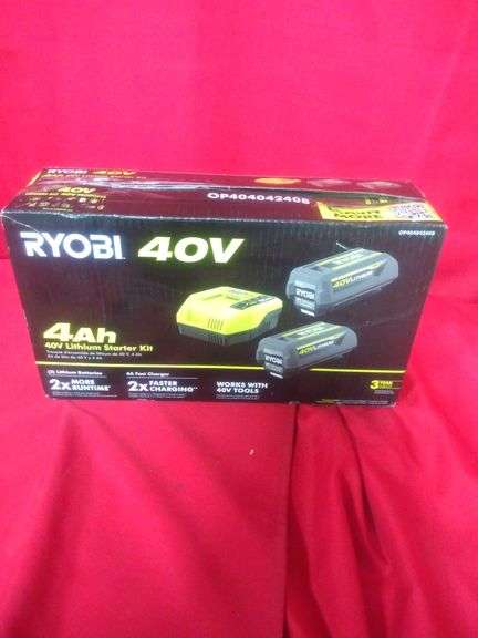 Ryobi 40V Lithium Starter Kit - Sierra Auction Management Inc