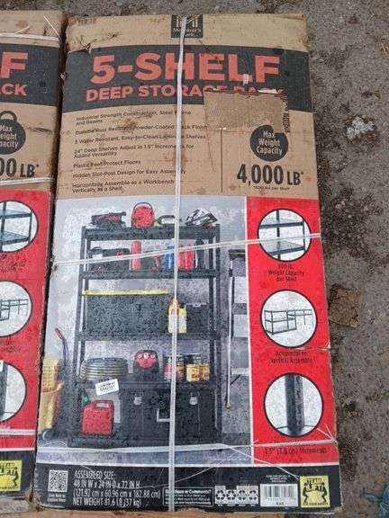 5 Shelf Deep Storage Rack - Sierra Auction Management Inc