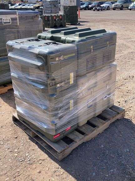 (3) military style hard plastic cargo containers. - Sierra Auction ...