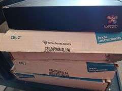 (3 Qty) Texas Instruments CBL 2, (1 Qty) Wacom Bamboo, (1 Qty) Box of ...