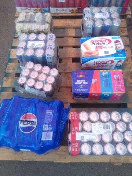 (P) With Assorted Drinks Including Red Bulls, Monster, Premium Protein ...