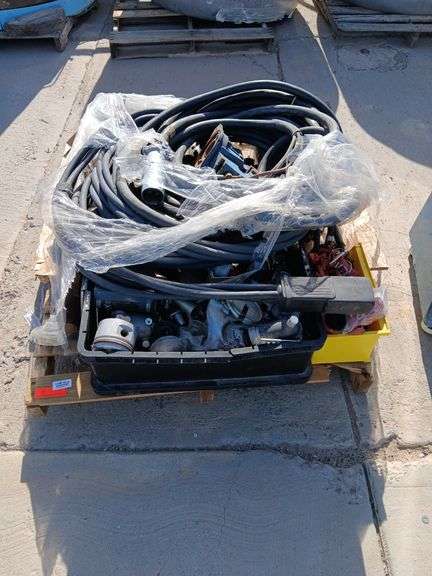 Various Airplane Display Parts: Disassembled Aluminum Engine Pieces ...