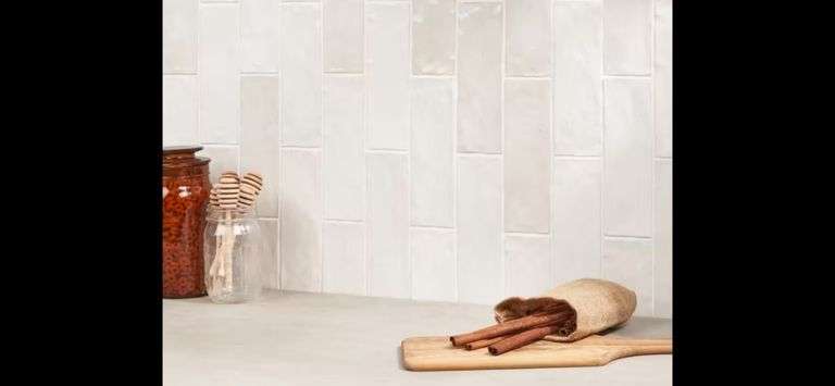 (12) Cases of Ivy Hill Tile Kingston White 3 in. x 8 in. Glazed Ceramic ...