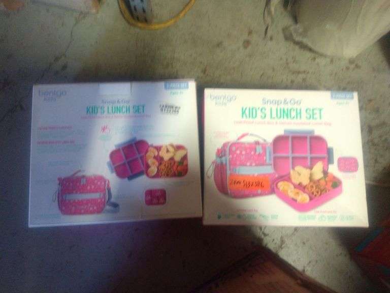 (2) Bentgo Kids Snap And Go Kids Lunch Set 2 Piece - Sierra Auction ...