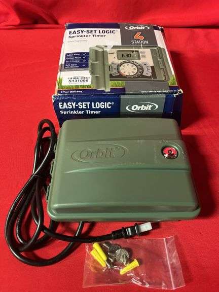 Orbit 4-Station Easy-Set Logic Indoor/Outdoor Irrigation Controller ...