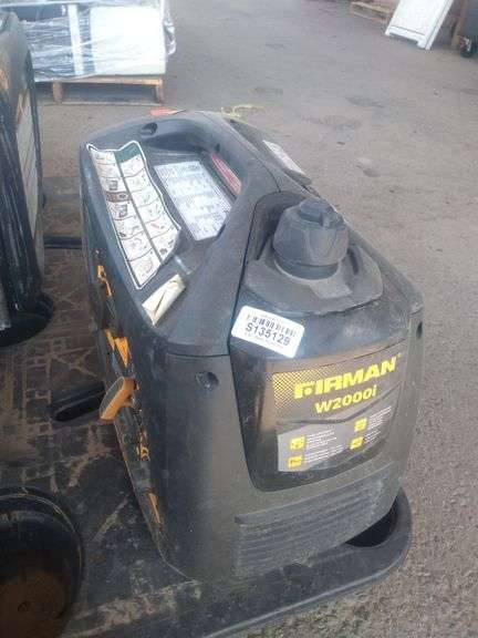 Firman W2000i Inverter Generator - Sierra Auction Management Inc