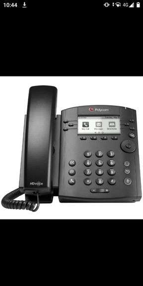 4 (pc) Polycom Plantronics Corded Business Phone: POL-VVX311-2200-48350 ...