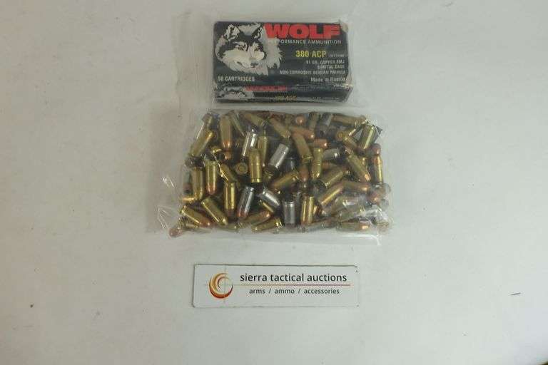 380 CALIBER AMMO LOT (APPROX 200+ RNDS) - Sierra Tactical Auctions, Inc.
