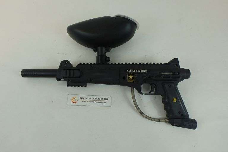 TIPPMANN U.S. ARMY CARVER ONE PAINTBALL GUN - Sierra Tactical Auctions ...