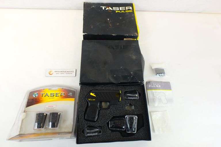 TASER PULSE MODEL 39061 KIT & TASER CARTRIDGES NEW IN PKG. - Sierra ...