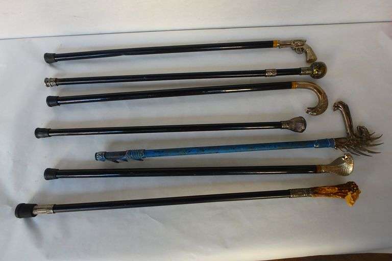 WALKING STICK CANE SWORD (7 PCS) - Sierra Tactical Auctions, Inc.