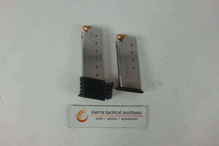 SPRINGFIELD ARMORY - 7 ROUND XDs-45 MAGAZINE LOT (2 PCS) W/ AMMO ...