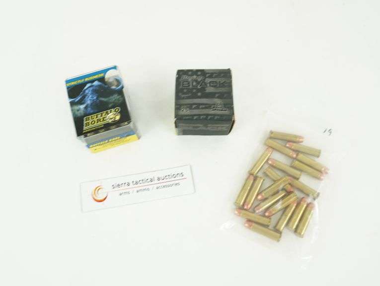 HORNADY BLACK 357 MAG 125gr. XTP (25 RNDS), BUFFALO BORE 357 MAG 180gr ...