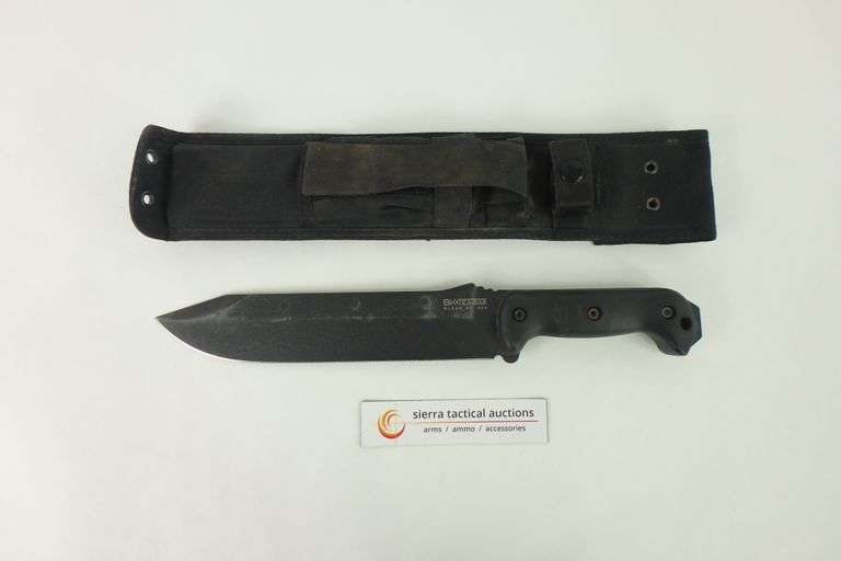 KA-BAR BECKER BK9 COMBAT BOWIE FIXED BLADE KNIFE W/ SHEATH - Sierra ...